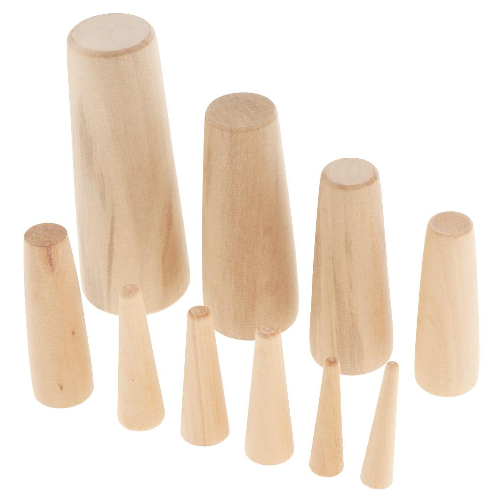 Set of 10 Marine Tapered Conical Thru-hull Soft Wood Drain Stopper ...