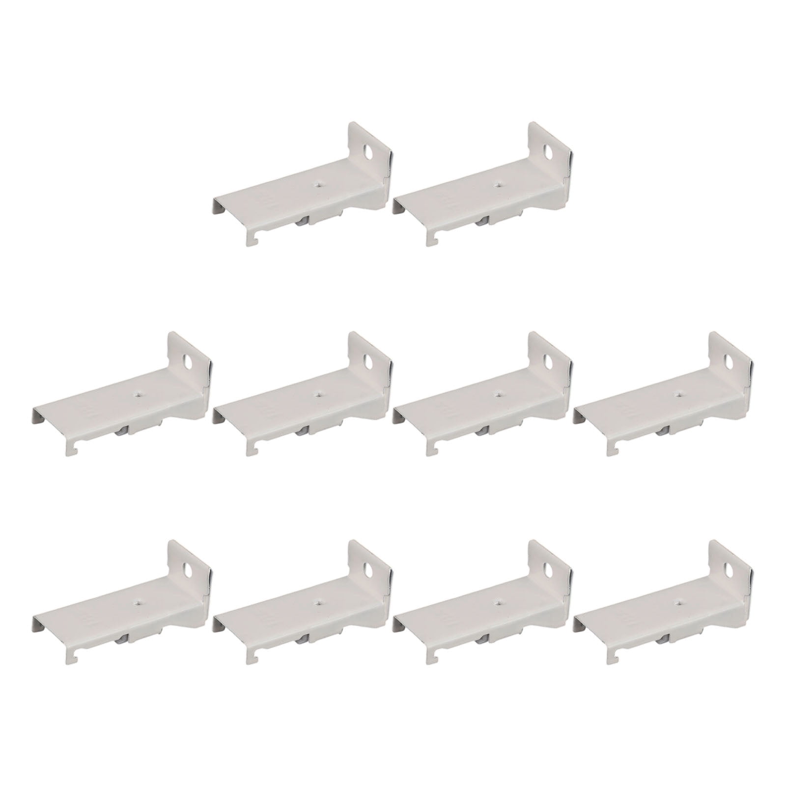 Set of 10 Metal Side Mount Brackets For Curtain Track Wall Support ...