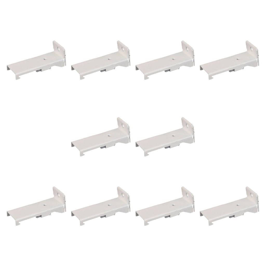 Set of 10 Metal Side Mount Brackets For Curtain Track Wall Systems ...