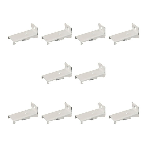 Set of 10 Metal Side Mount Brackets For Curtain Track Wall Systems ...
