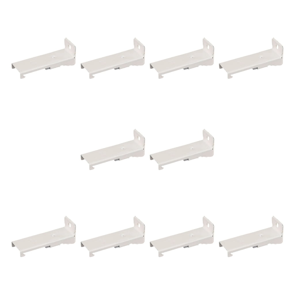 Set of 10 Metal Side Mount Brackets For Curtain Track Wall Systems ...