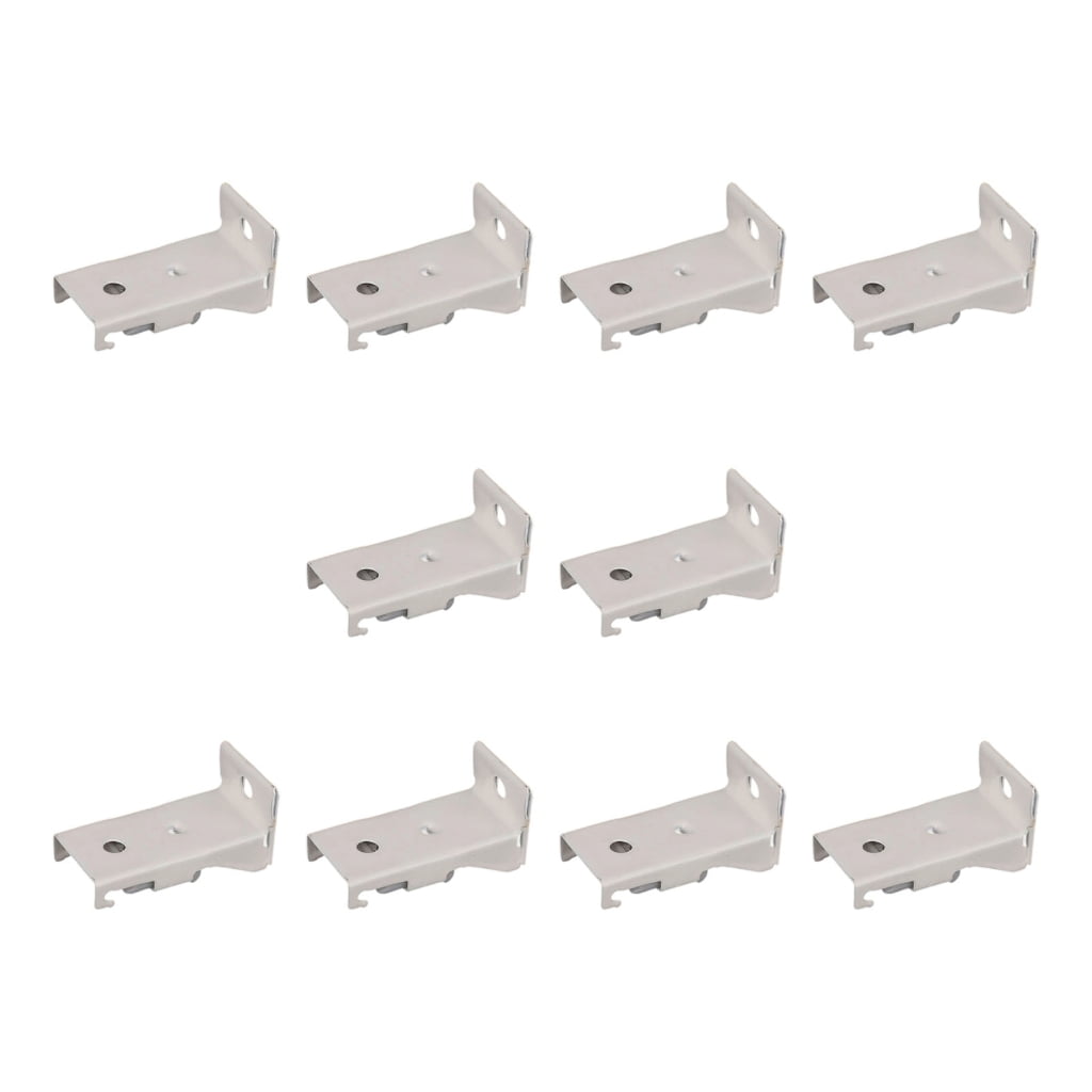 Set of 10 Metal Side Mount Brackets For Curtain Track Wall Systems ...