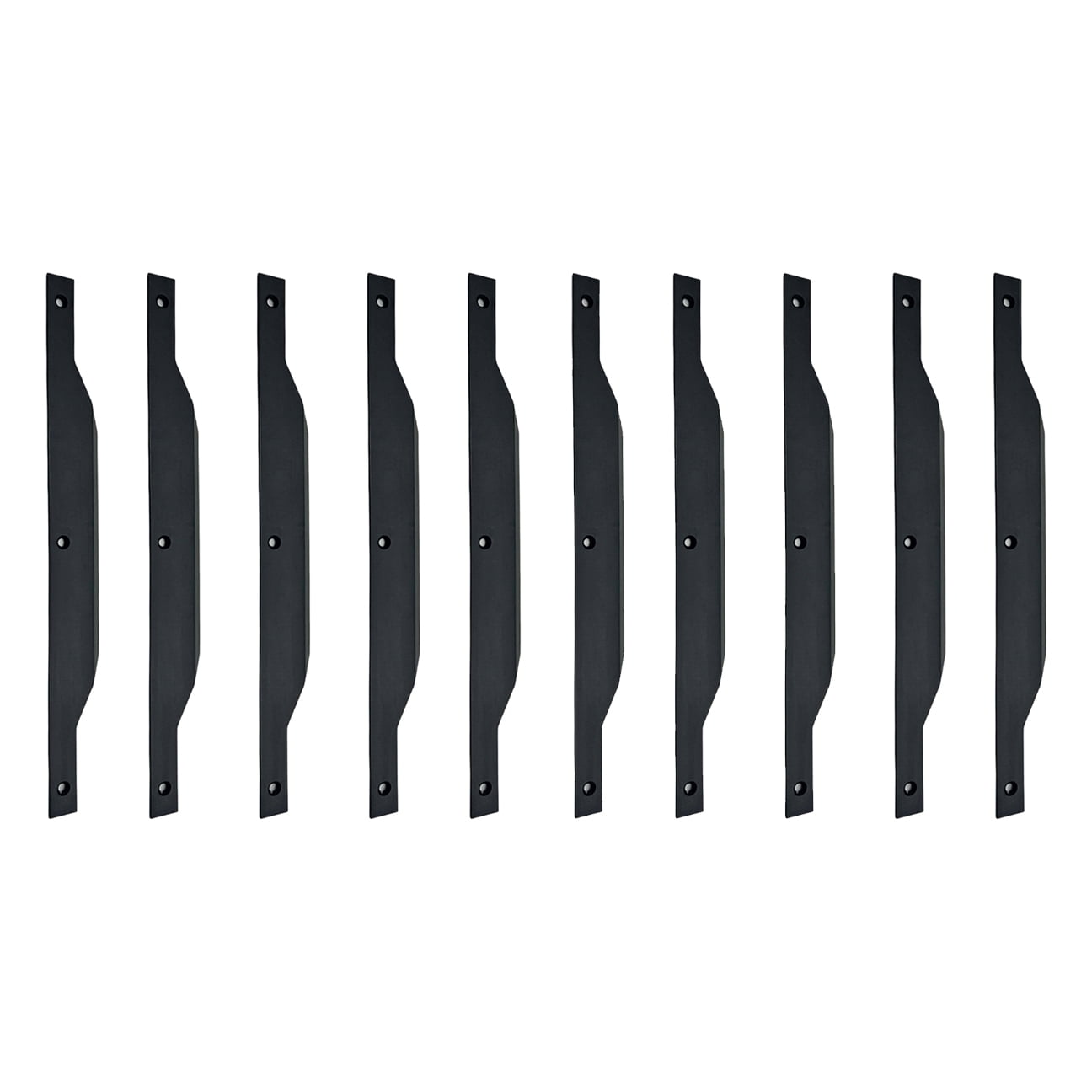 Set of 10 Modern Aluminum Thin Metal Black Pull Handles - Walmart.com