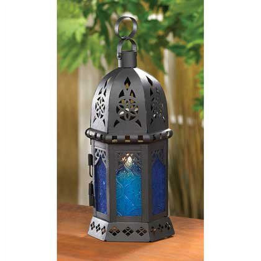 Set of 10 Ocean Blue Candle Lantern - Walmart.com