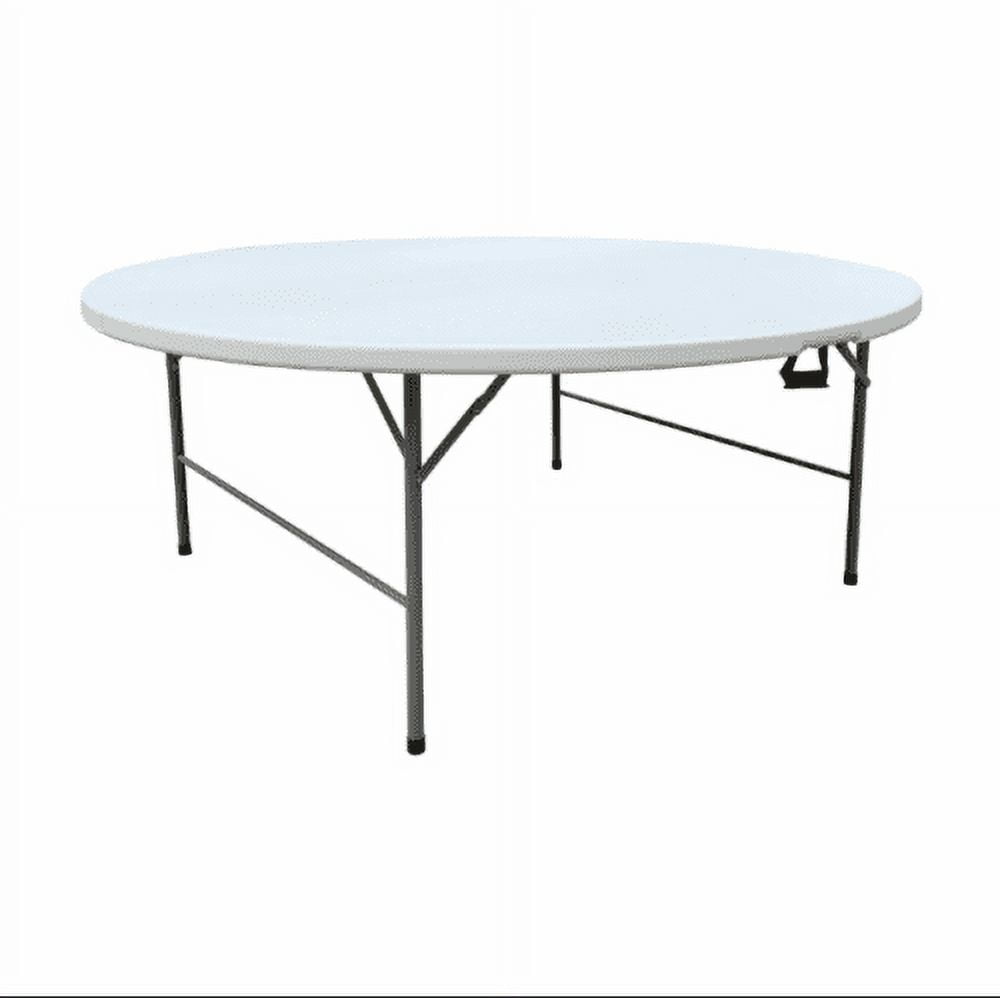 Set of 10 Round Folding Table Heavy Duty Card Table Plastic Dining ...