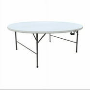 Magshion Set of 10 4.5Ft Round Folding Table, Heavy Duty Plastic ...