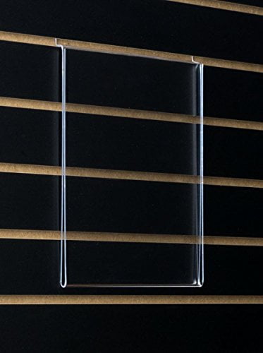 Set of 10, Slatwall Sign Holders for 8.5 x 11 Graphics, Top-Loading ...