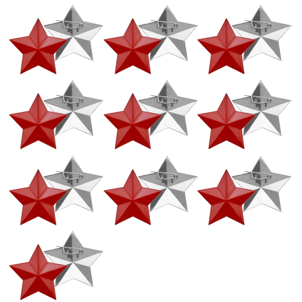 Set of 10 Stylish Metal Star Lapel Pin Pentagrams Brooch Chinese Style ...