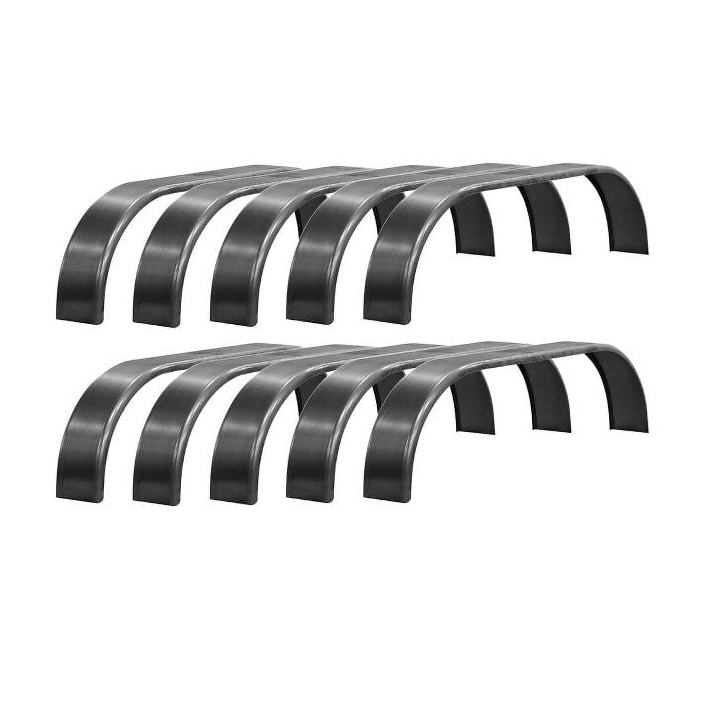 Set of 10 Tandem Axle 10x72 Smooth Steel Rolled Fenders - Walmart.com