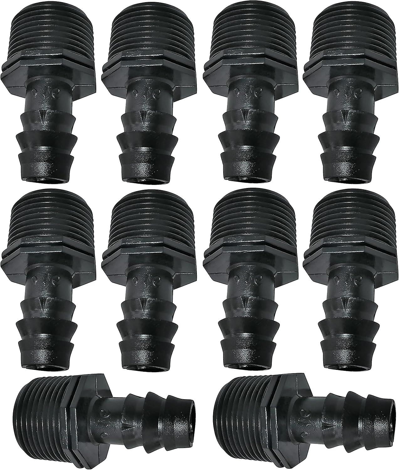 Set of 10 slot adapters / drip fittings external thread - connector for ...
