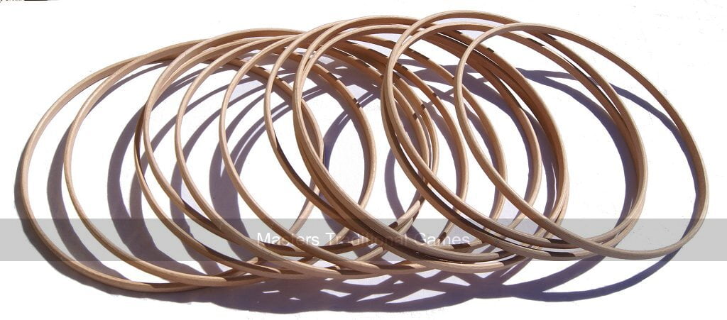Set of 10 wooden Hoops for Hoopla (25cm diameter) - Walmart.com