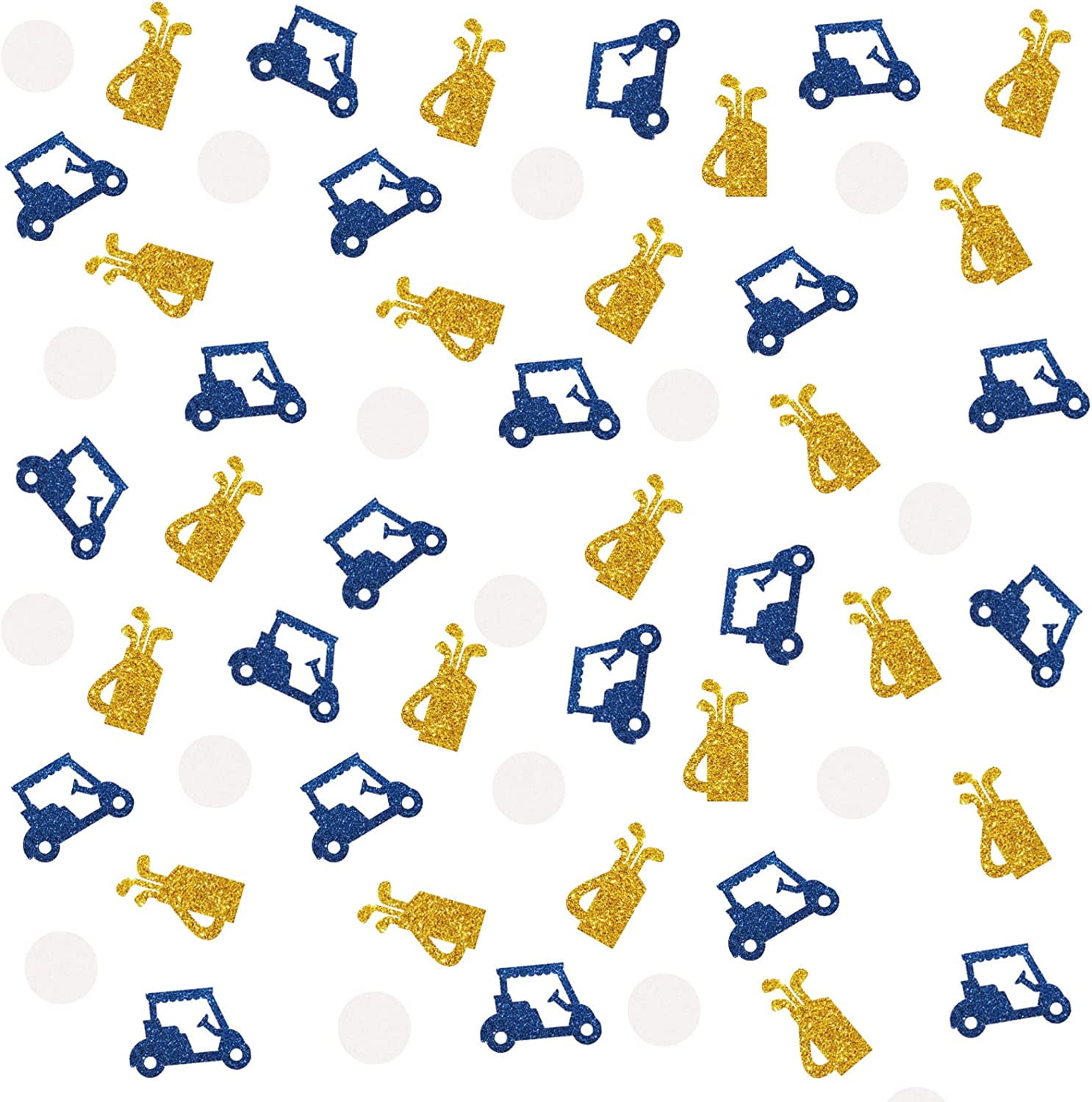 Set of 100 Golf Confetti, Blue Glitter Golf Confetti, Happy Retirement ...