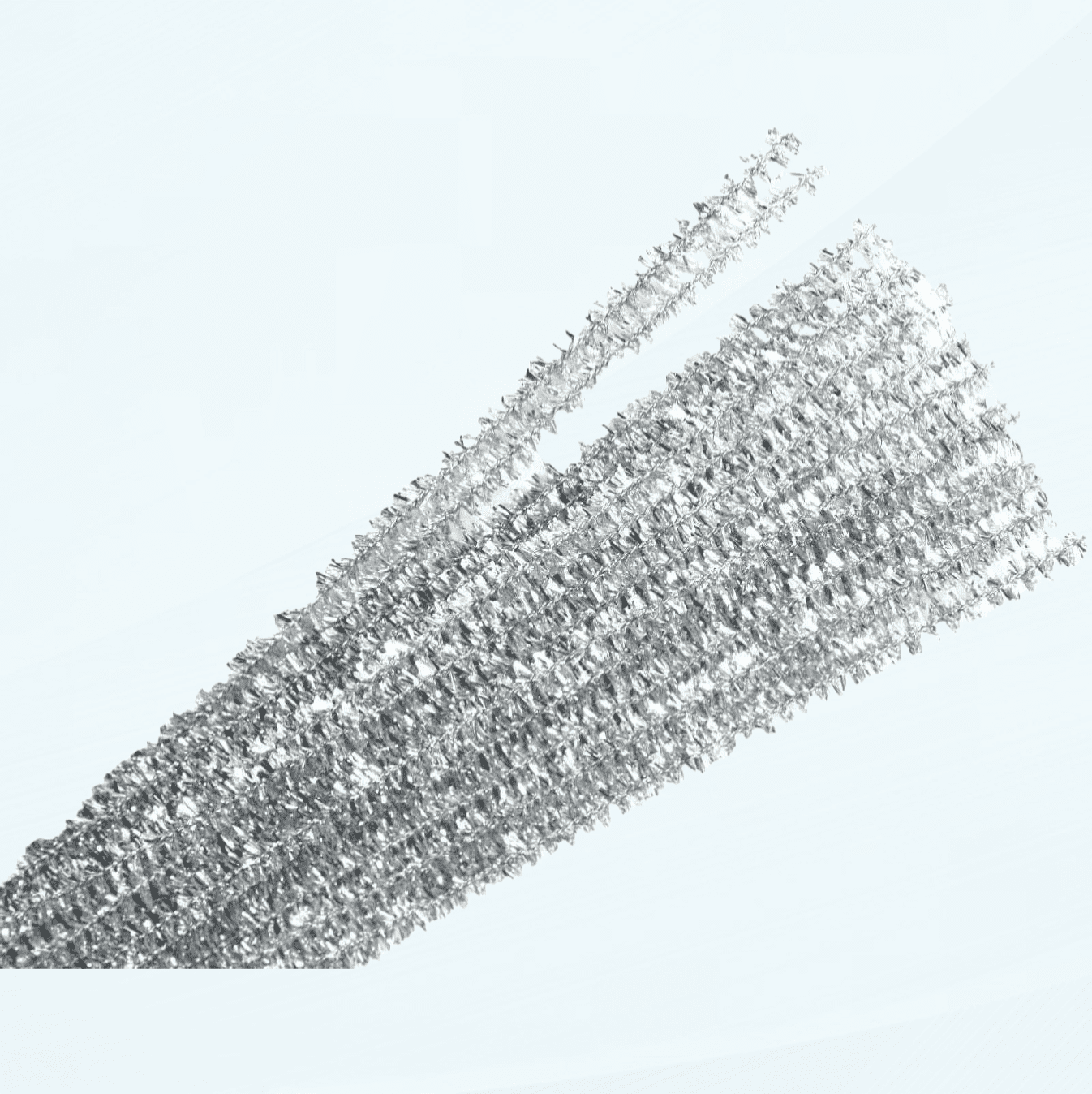 Set of 100 Metallic Tinsel Pipe Cleaners for Kids Crafts, Embellishing ...