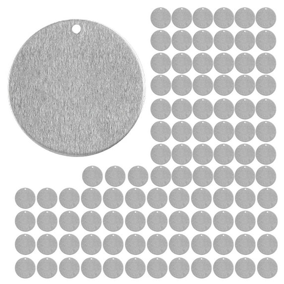 Set of 100 Pet Name Tag for Identification Metal Nameplate with ...