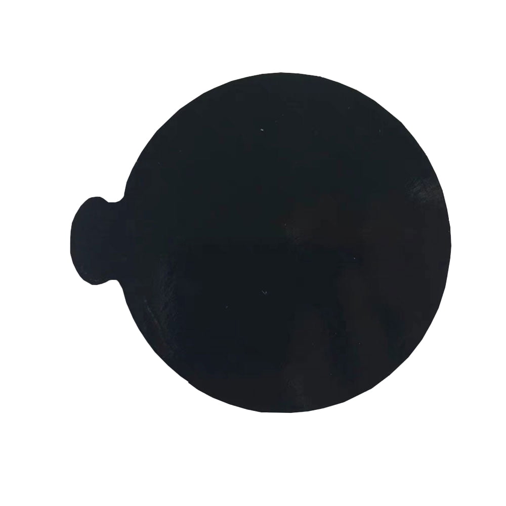 Set of 100 Single Portion Cake Dessert Black Round Cardboard Base in 3 ...