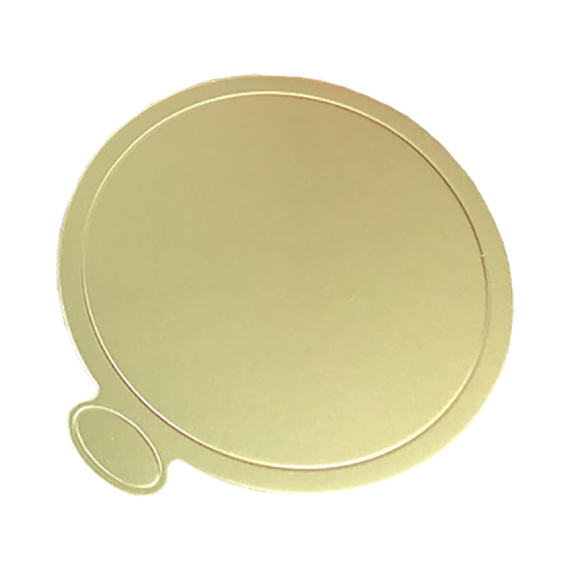 Set of 100 Single Portion Cake Dessert Gold Round Cardboard Base in 3 ...