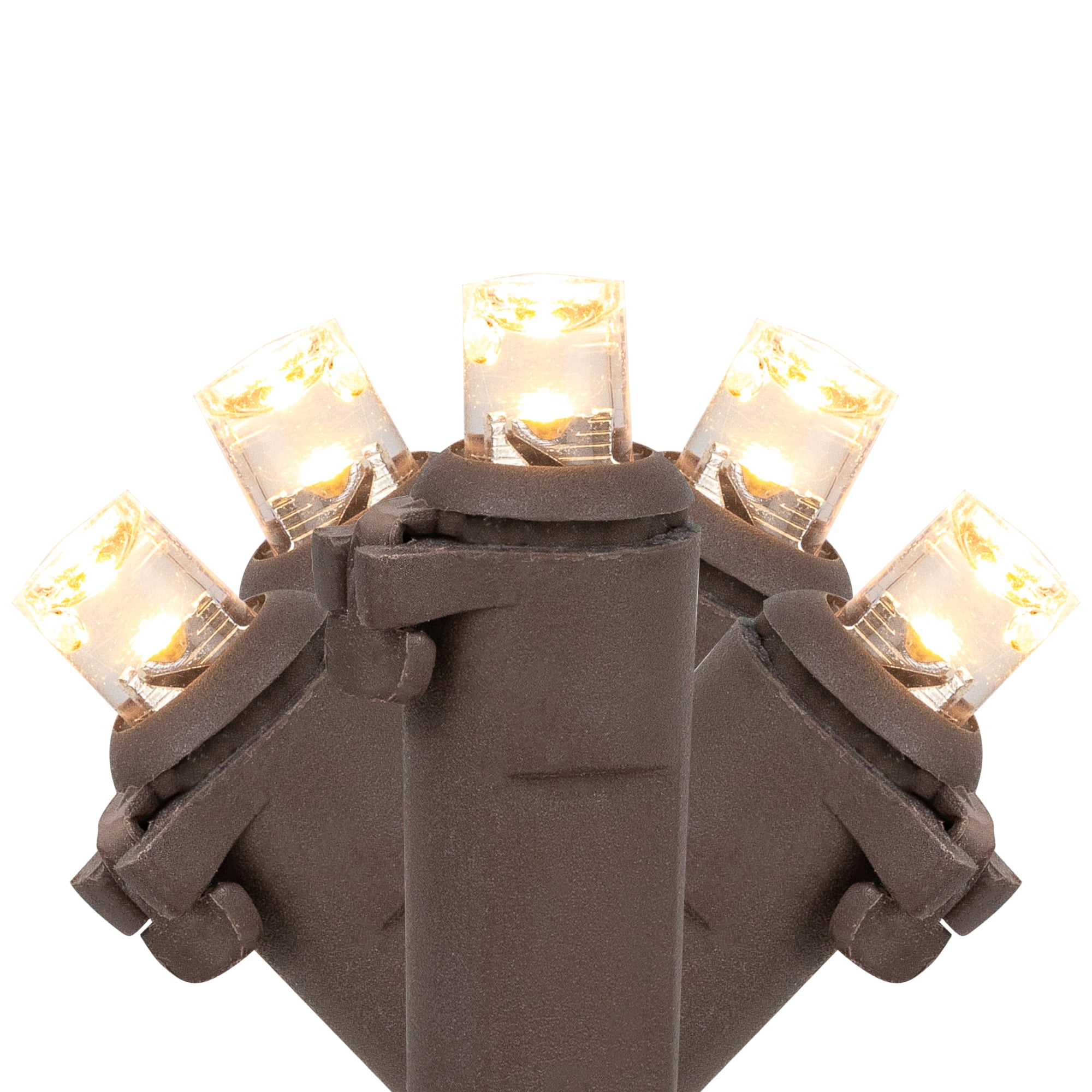 Northlight 100ct LED Wide Angle Christmas Lights Warm White - 33' Brown ...