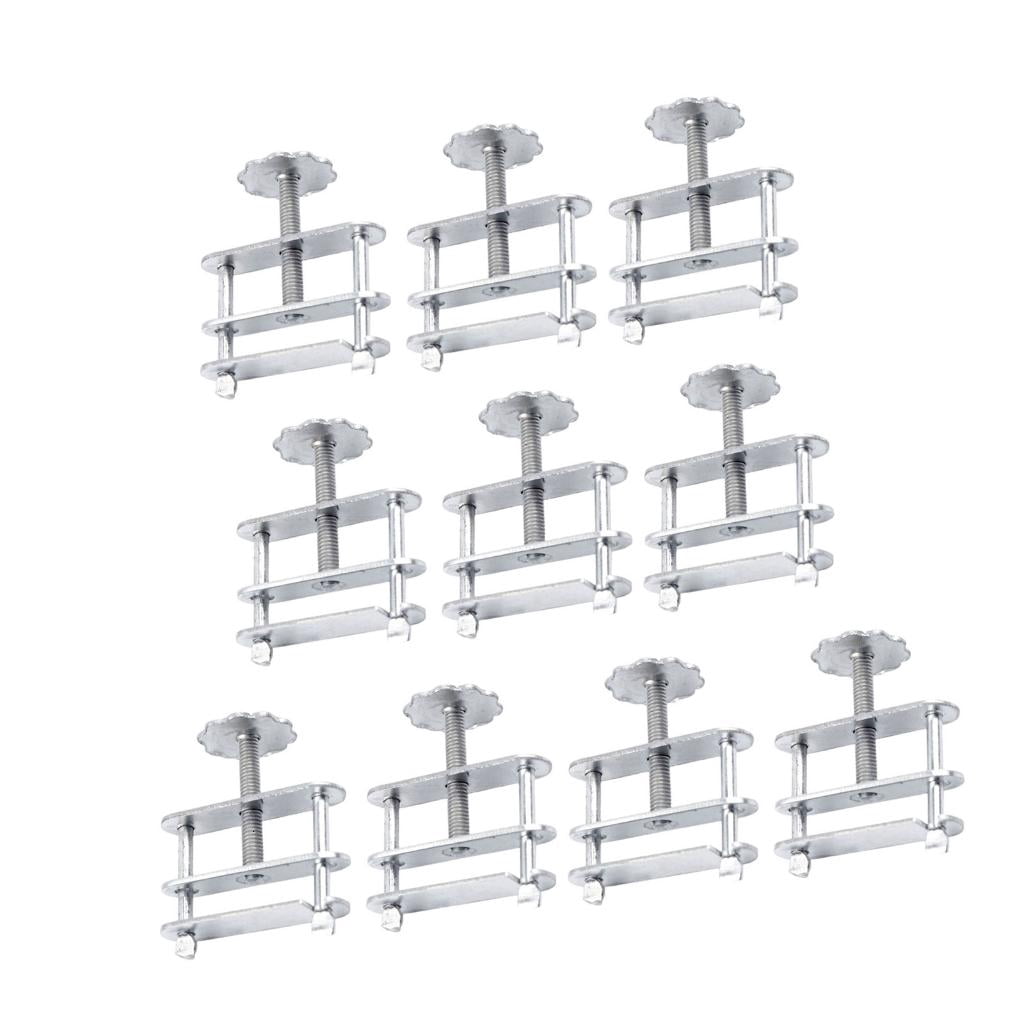 Set of 10Pcs Water Pipe Tube Clamps Metal Spring Clip Screw Clip ...