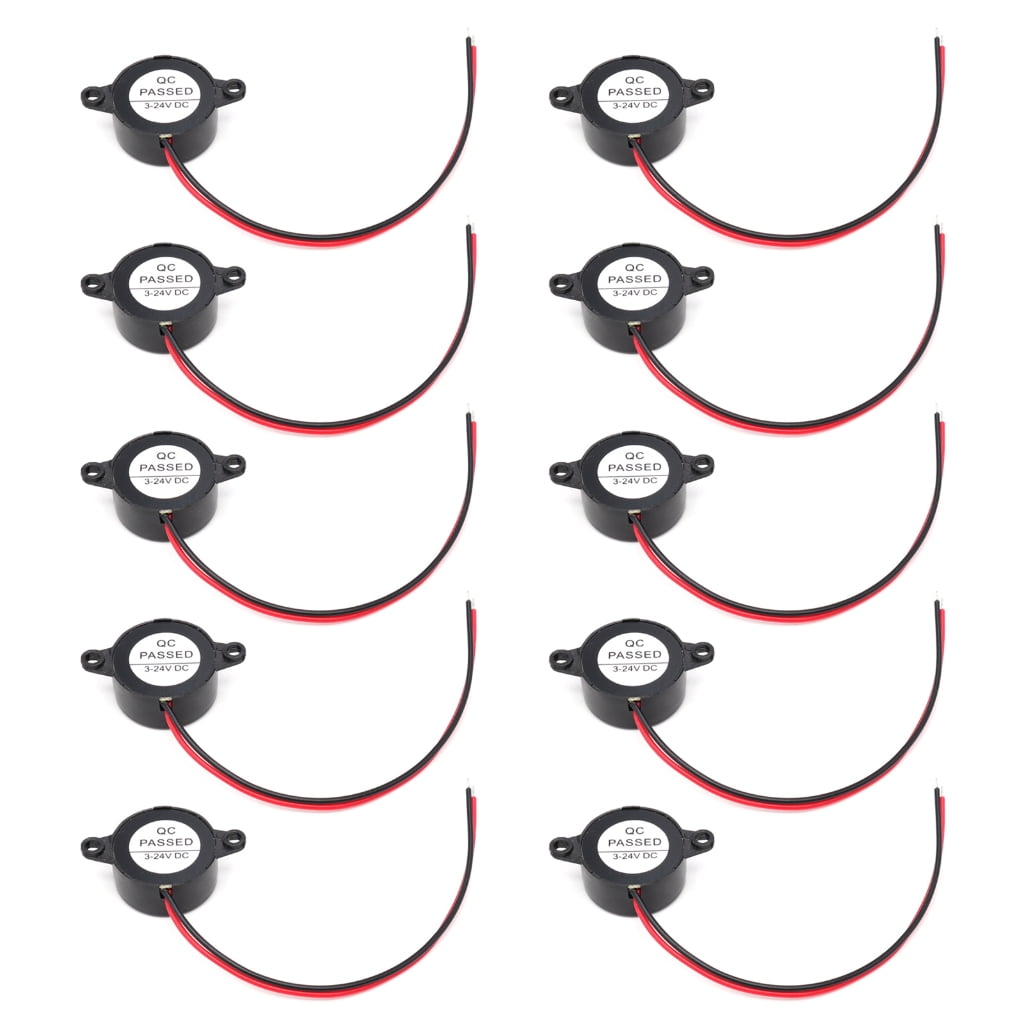 Set of 10pcs 2312 Continuous Sound Piezo Buzzers 87dB High Decibel ...