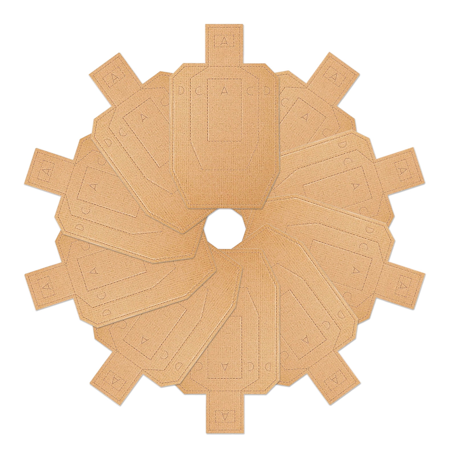 Set of 10pcs Corrugated Cardboard Targets Paper Targets Practice ...
