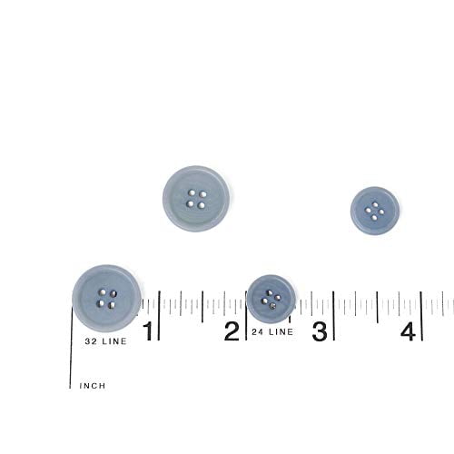 Set of 11 Luca Classic Matte Light Blue Corozo Suit Buttons, Made in ...