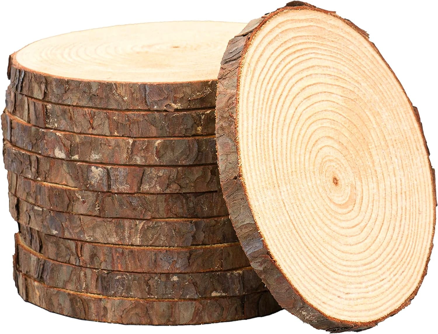 Set of (12) 7-8 inch Wood Slices for centerpieces! Wood Slice ...