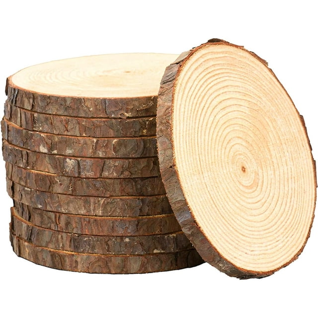 Set of (12) 7-8 inch Wood Slices for centerpieces! Wood Slice ...