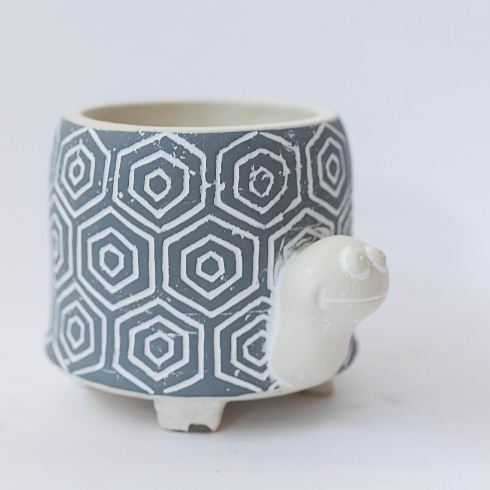 Set of 12 Cement Turtle Planter - Walmart.com