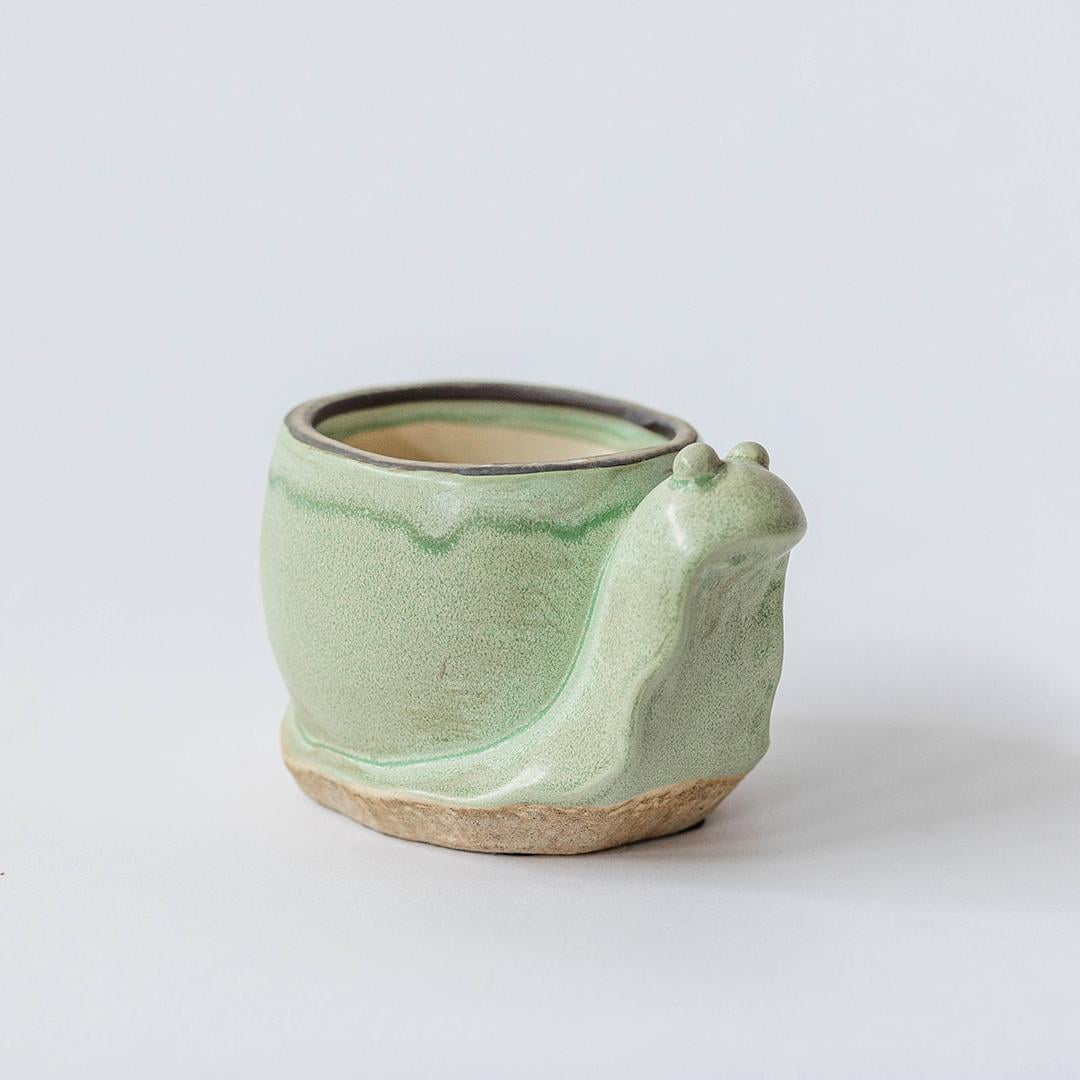 Set of 12 Ceramic Snail Flower Planter - Walmart.com