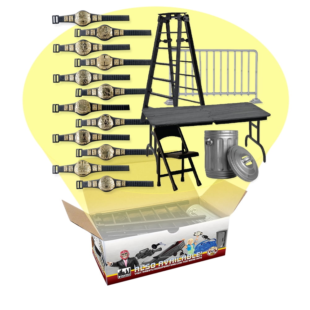 Set of 12 Championship Figure Belts & 5 Accessories for WWE & AEW ...