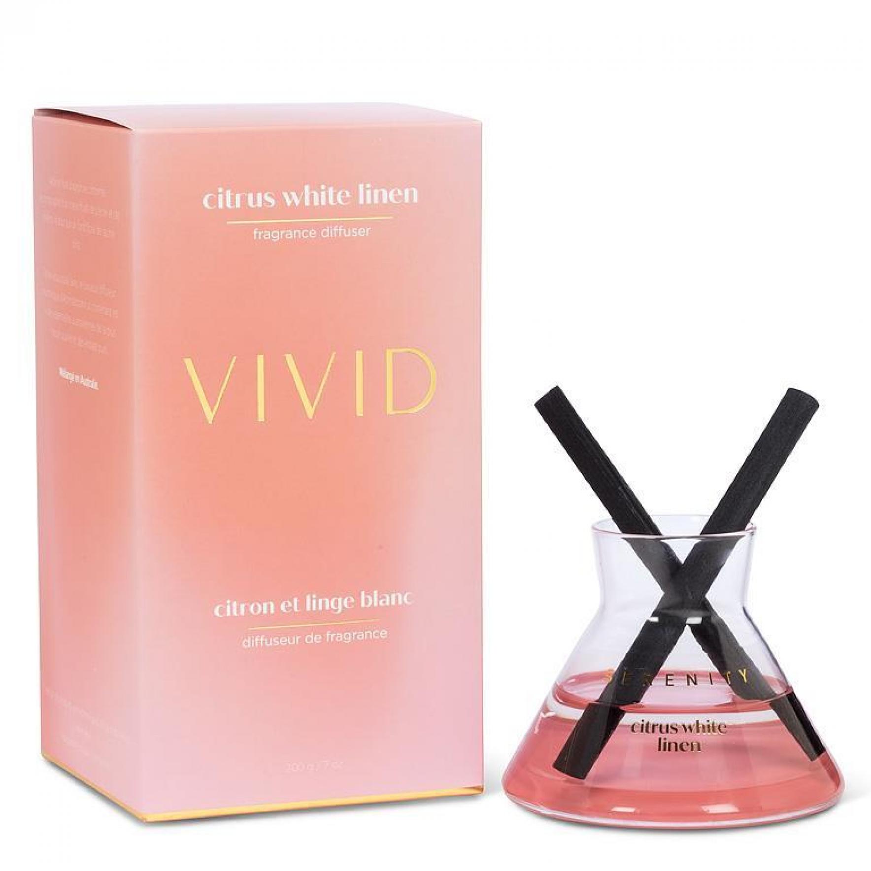 Set of 12 Citrus White Linen Modern Reed Diffuser - Walmart.com