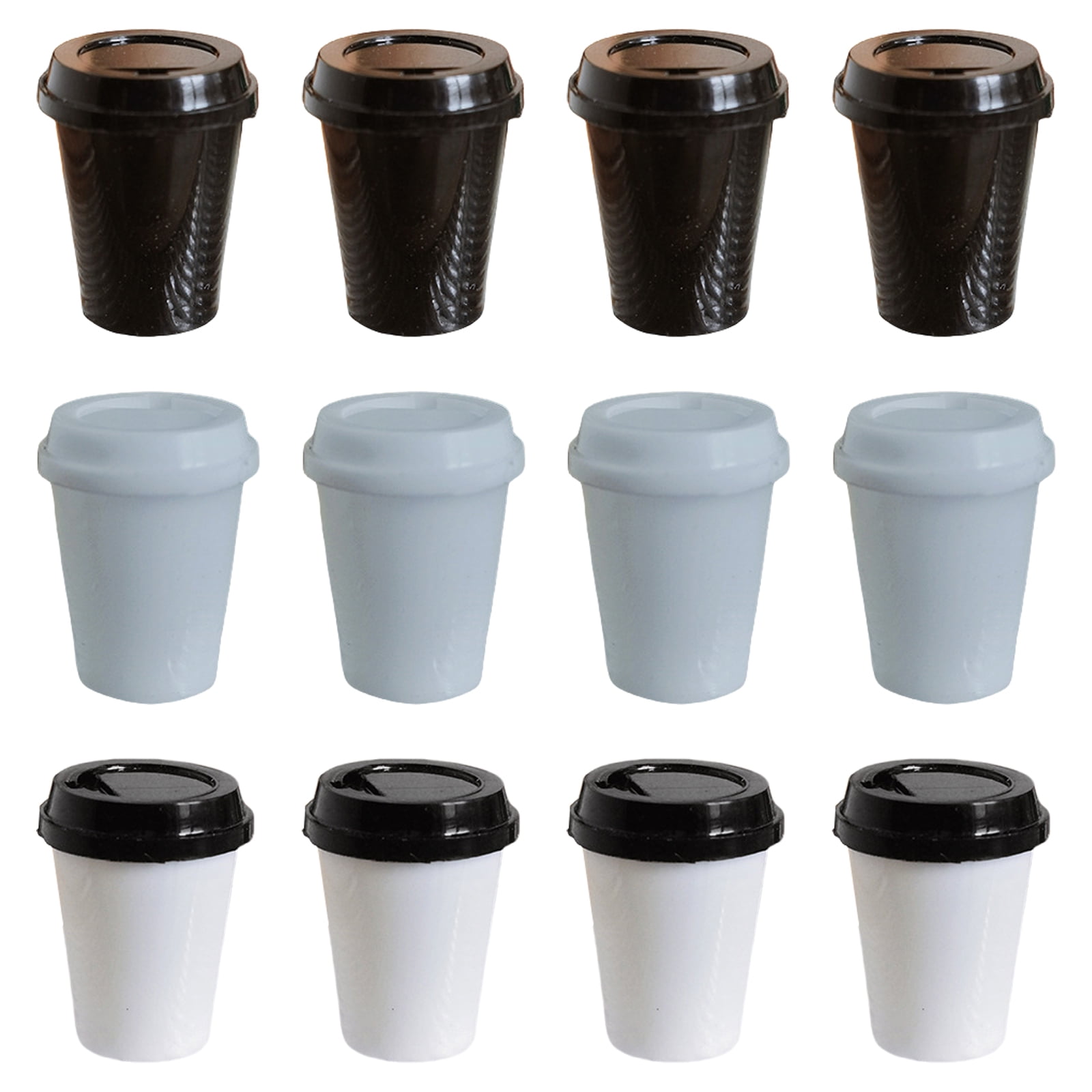 Set of 12 Dollhouses Miniature Coffee Cups Realistic 1/12 Scale Perfect ...