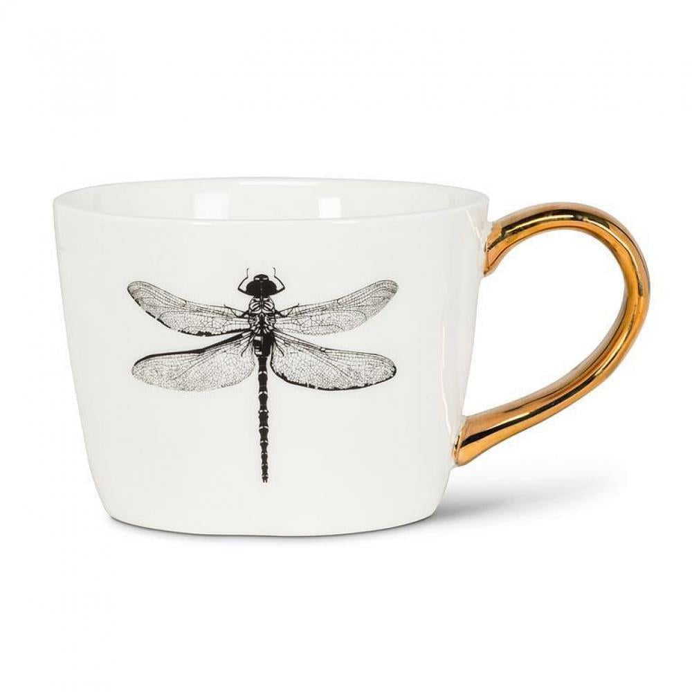 Set of 12 Dragonfly With Gold Handle Mug - Walmart.com