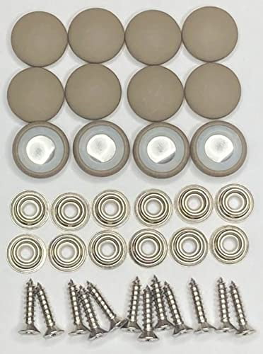 Set of 12 Dura Snap Upholstery Buttons #30 Taupe Vinyl - Walmart.com