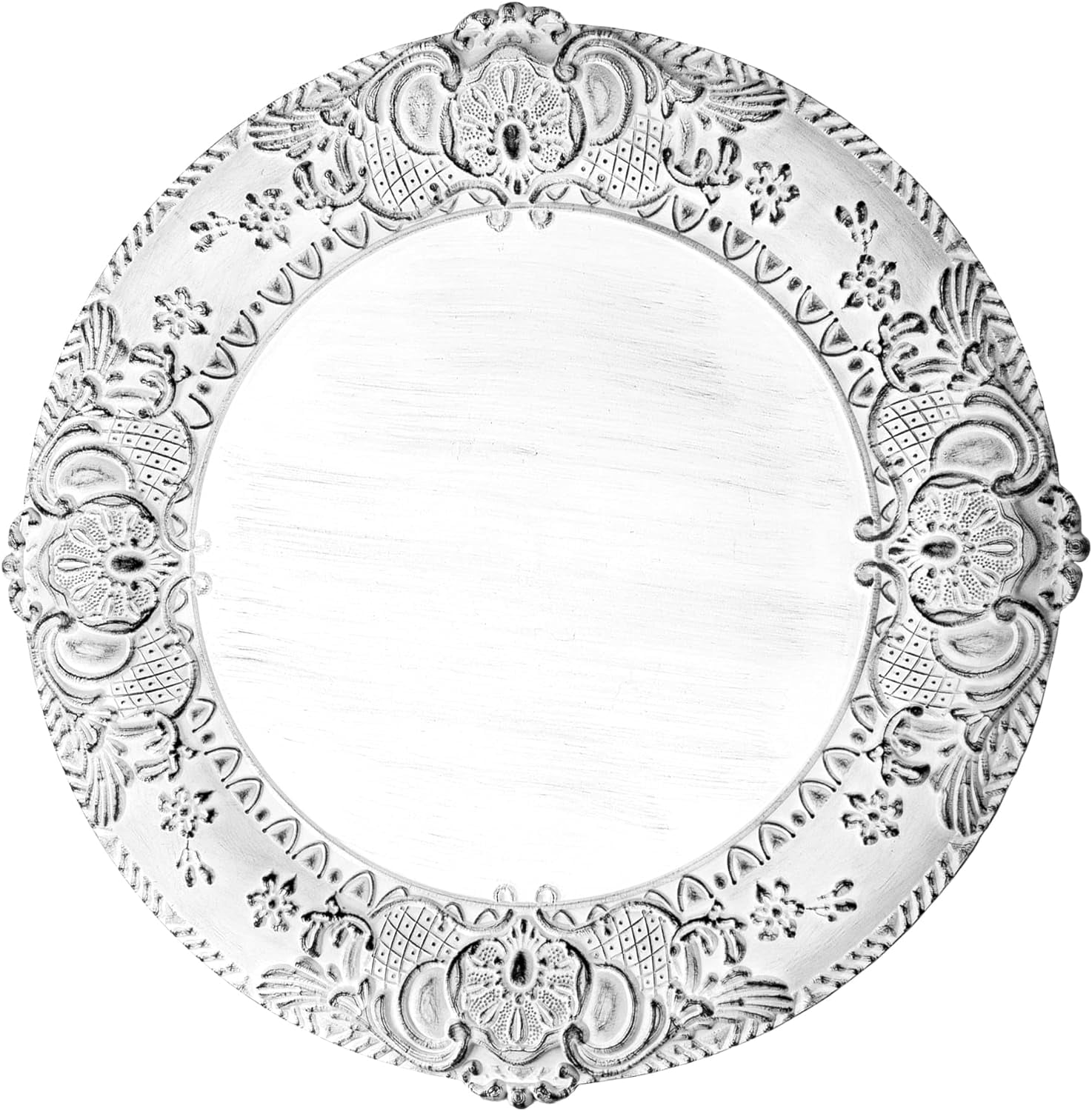 Set of 12 Faux Wood Plastic Charger Plate | Service Plate for Parties ...