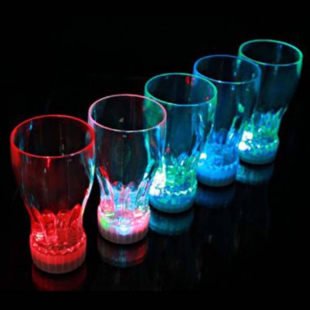 Set of 12 Flashing Panda 11-oz LED Light-Up Flashing Multi-Color Cola ...