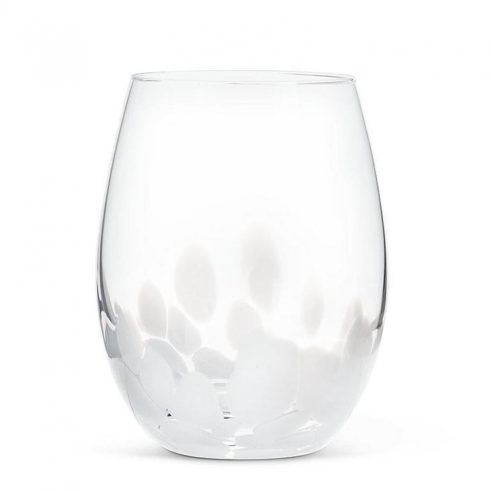 Set of 12 Fused Dots Stemless Wine Glass - Walmart.com