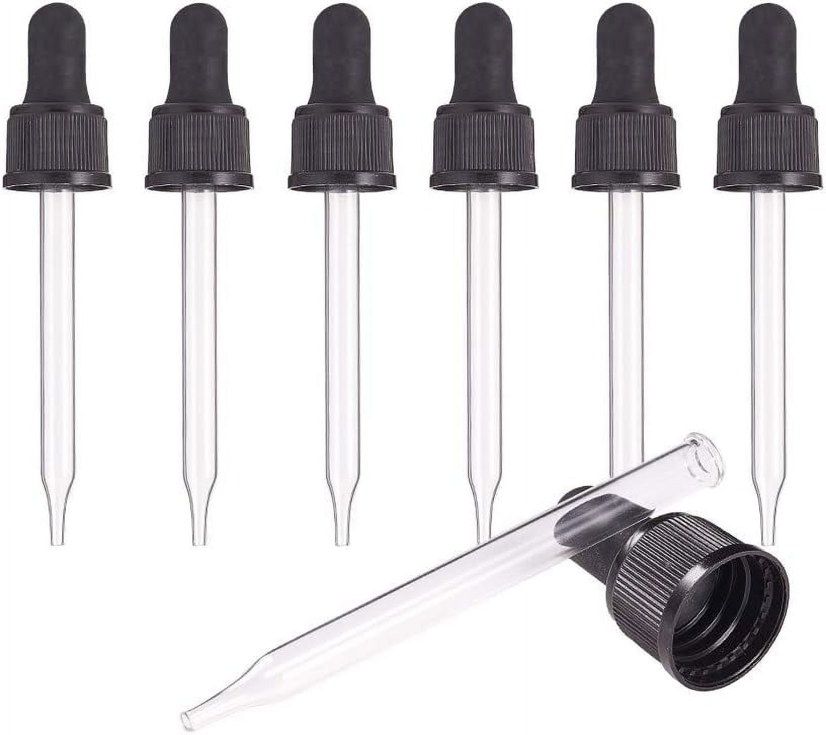 Set of 12 Glass Eye Droppers for Essential Oil 50ml Pressure Rotating ...