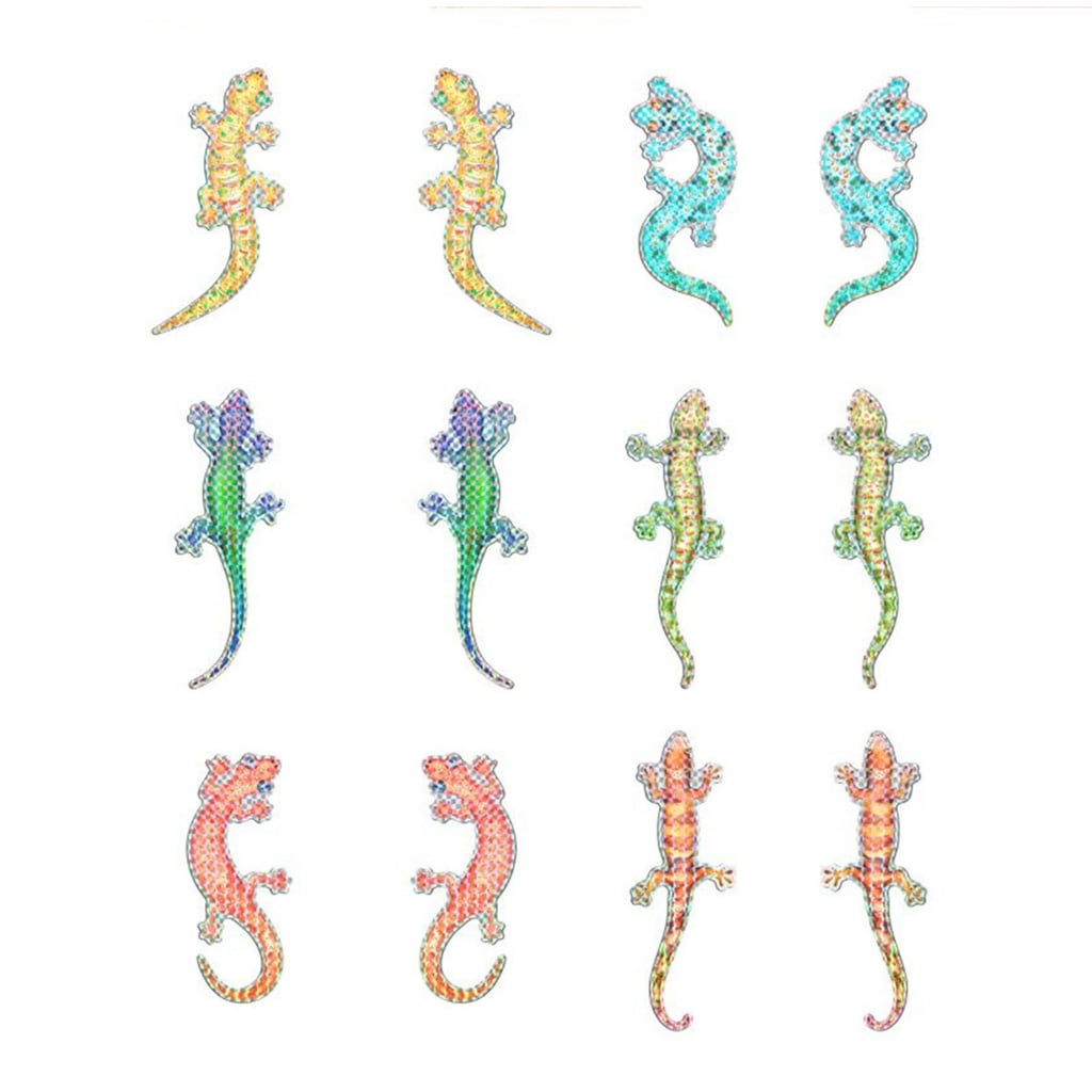 Set of 12 House Lizards Refrigerator Magnet for Kitchen Window Home ...