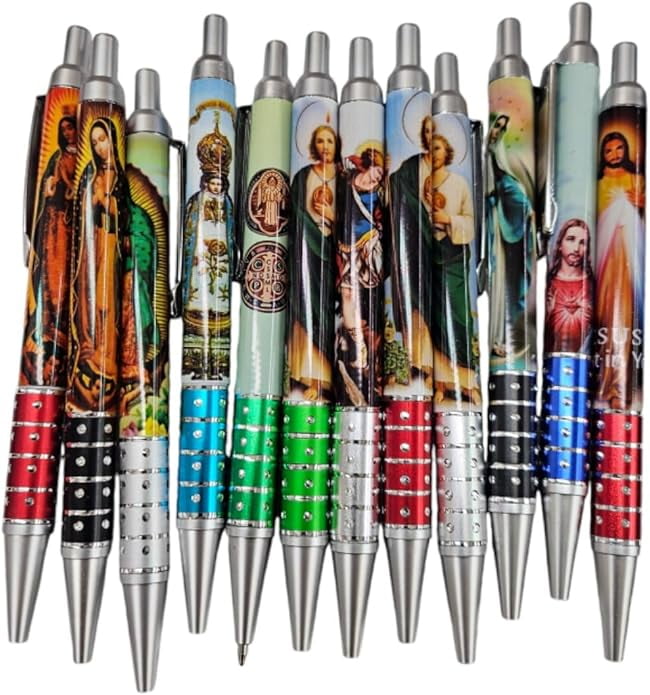 Set of 12 I Love Jesus Pens Recuerdos Communion Bautizo Baptism ...