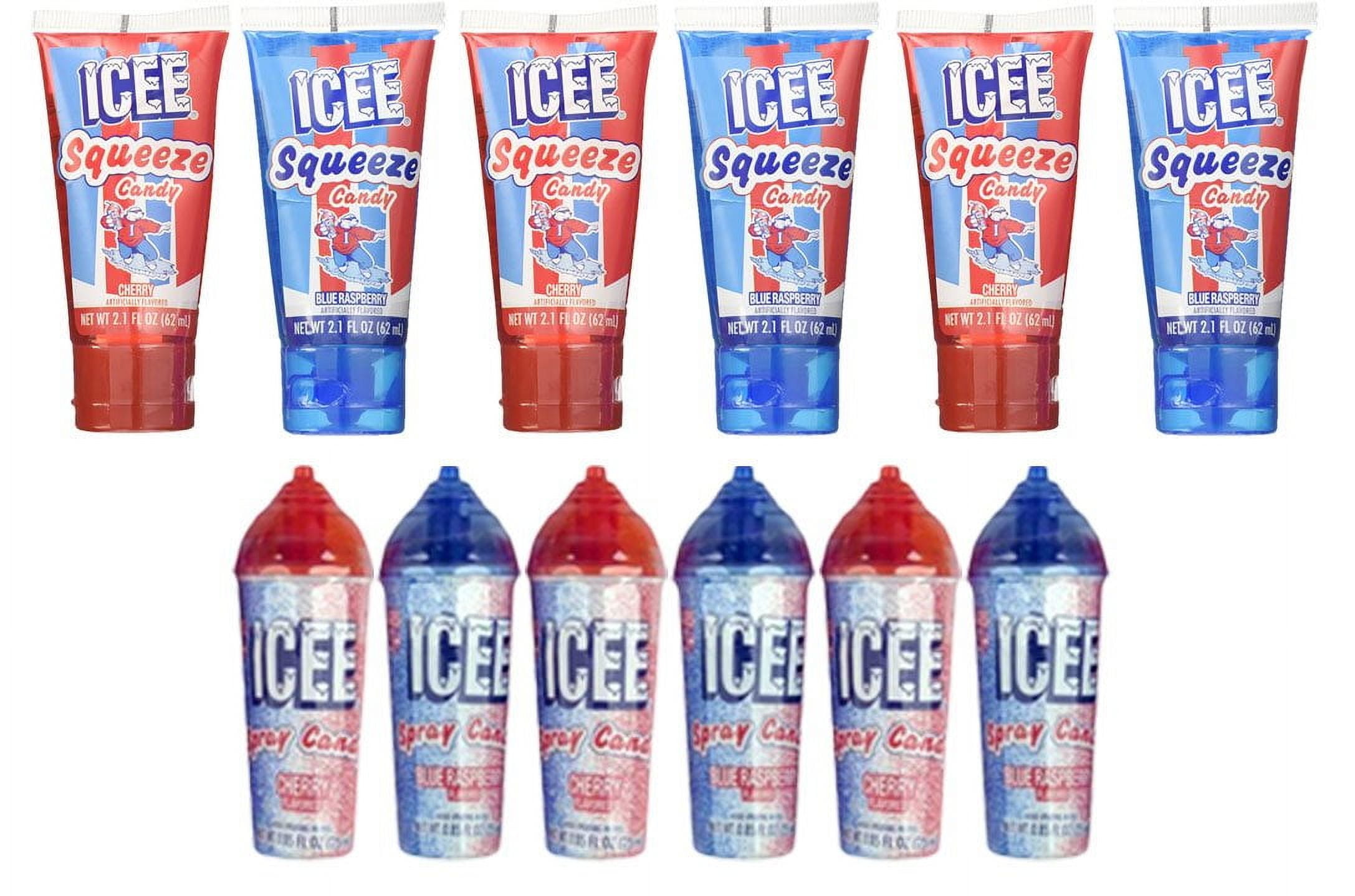 Set of 12 ICEE Spray Candy and Squeeze Candy! Perfect for Movie Night ...