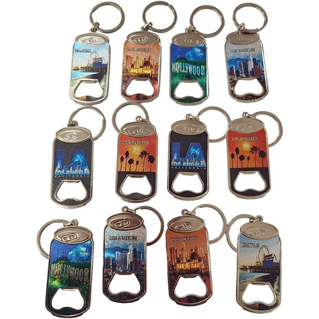 Set of 12 LA Bottle Keychain, I Heart LA Magnet,I Love LA Bulk Souvenir ...