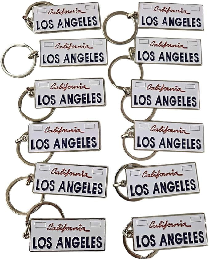 Set of 12 LA Hollywood LA Keychain, I Heart LA Magnet,I Love LA Bulk ...