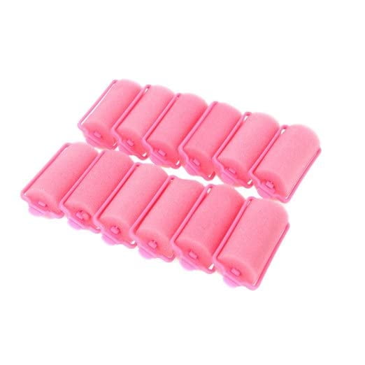 Set of 12 Large Pink Foam Sponge Hair Rollers C65 - Walmart.com