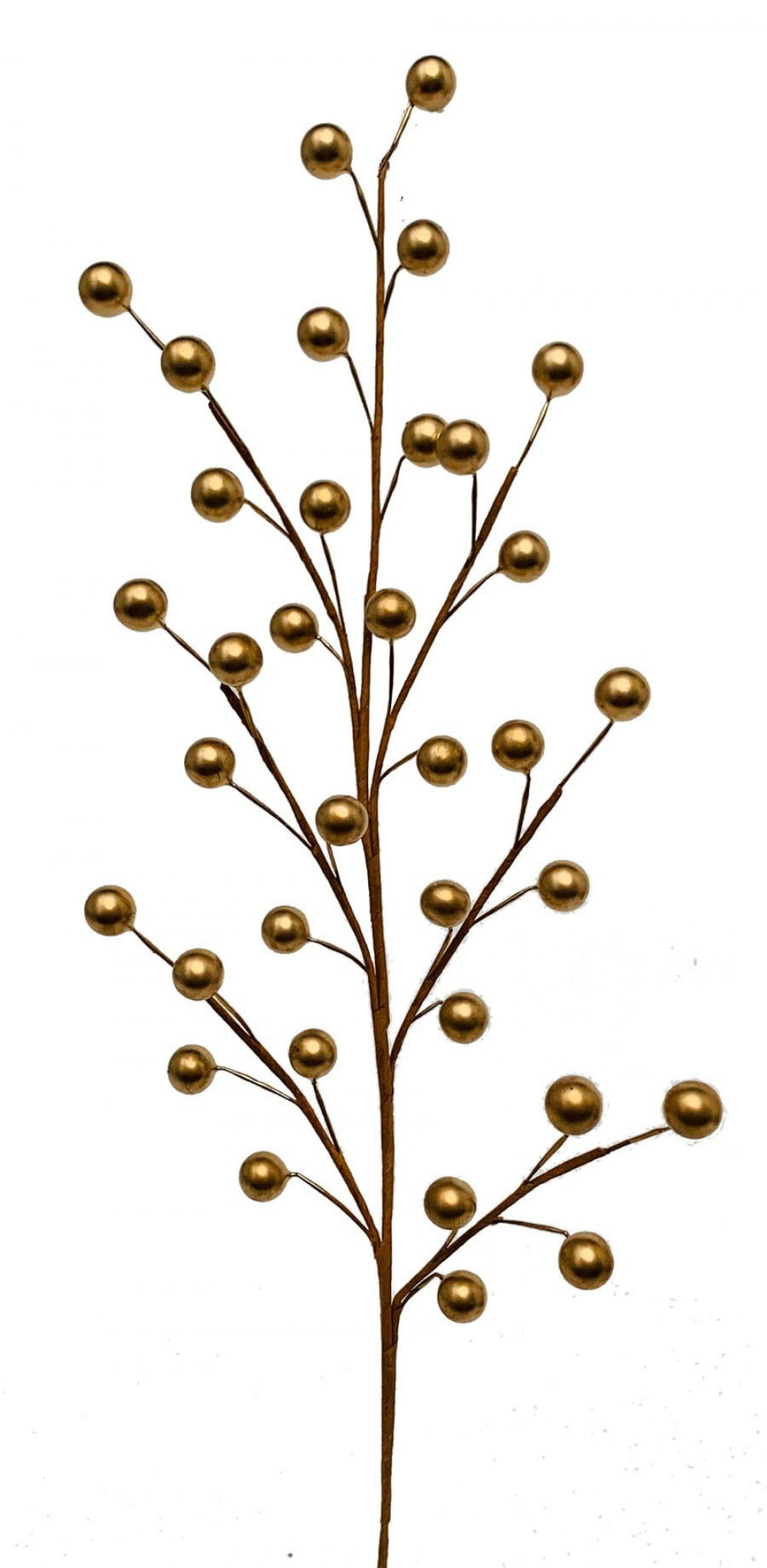 Set of 12 Metallic Gold Berry Spray Faux Plants And Trees - Walmart.com