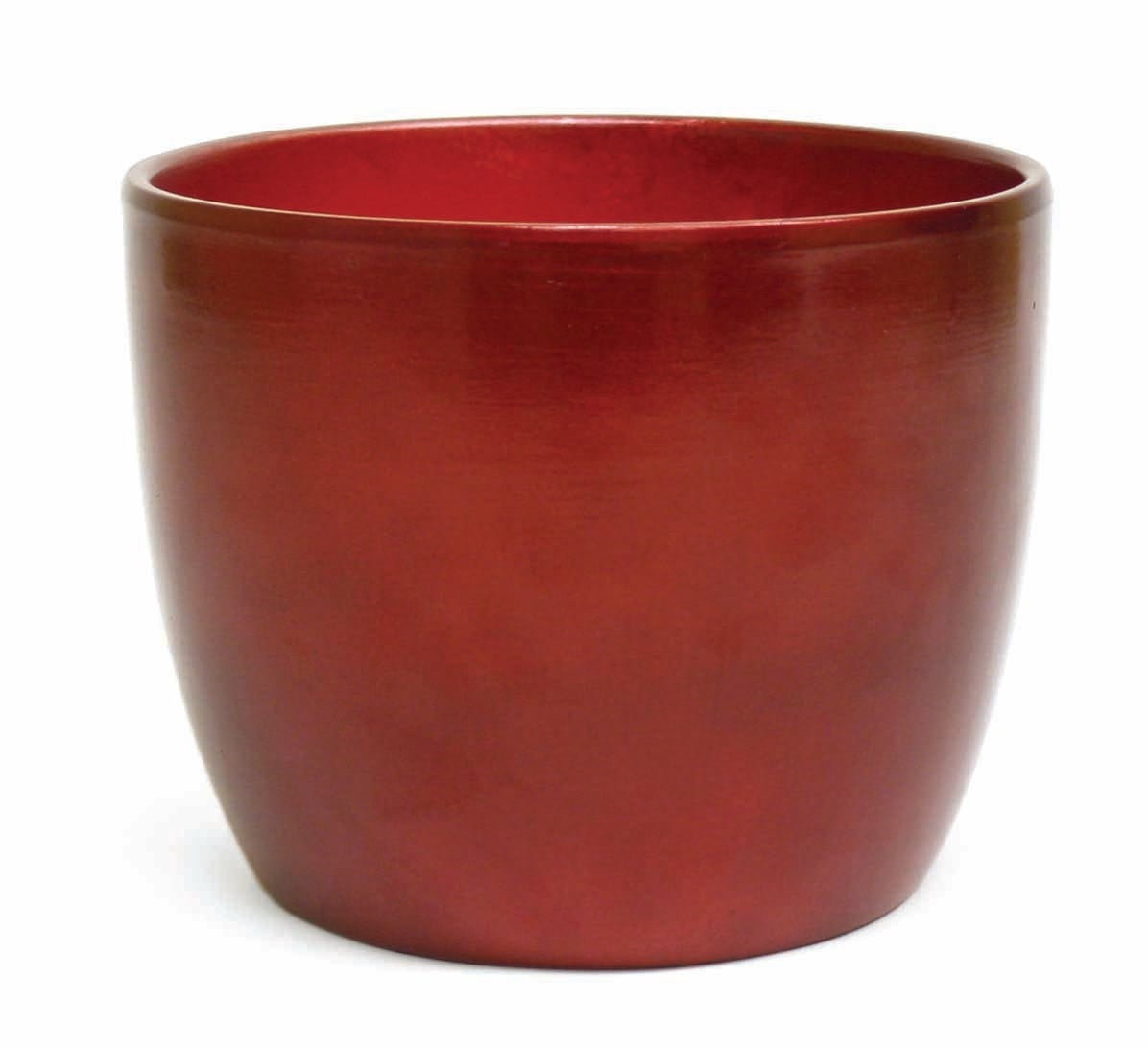 Set of 12 Metallic Red Planter - Walmart.com