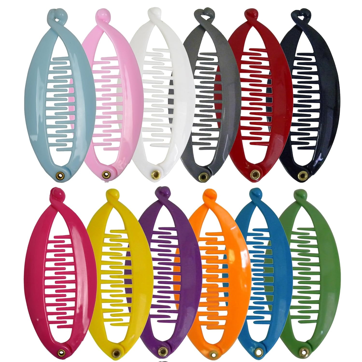 Set of 12 Mini Banana Clips - Variety - Walmart.com