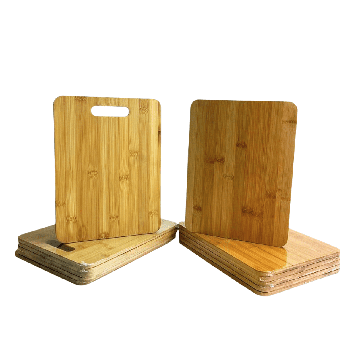 (Set of 12) Mixed 12x9" Bulk Plain Rectangular Blank Bamboo Cutting ...