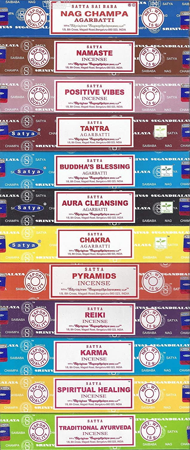 Set of 12 Namaste Positive Vibes Tantra Buddha Blessing Aura Cleansing ...