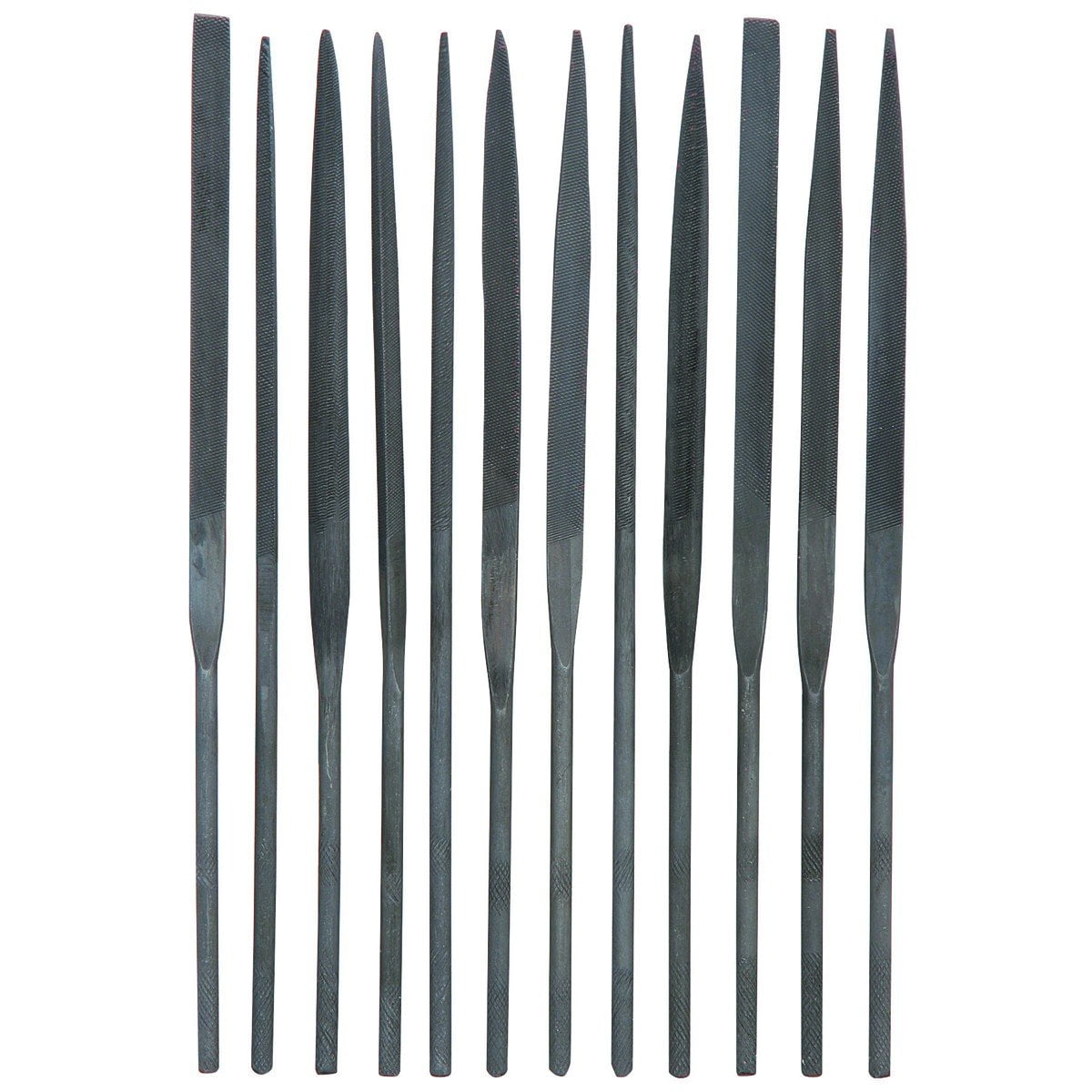Set of 12 Pc Carbon Steel Needle Files Finishing Hand Tool Jeweler ...